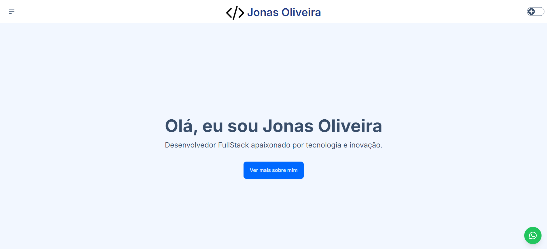 Jonas Oliveira - Desenvolvedor FullStack
